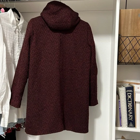 Laura Scott | Jackets & Coats | Laura Scott Tweed Hooded Coat With ...